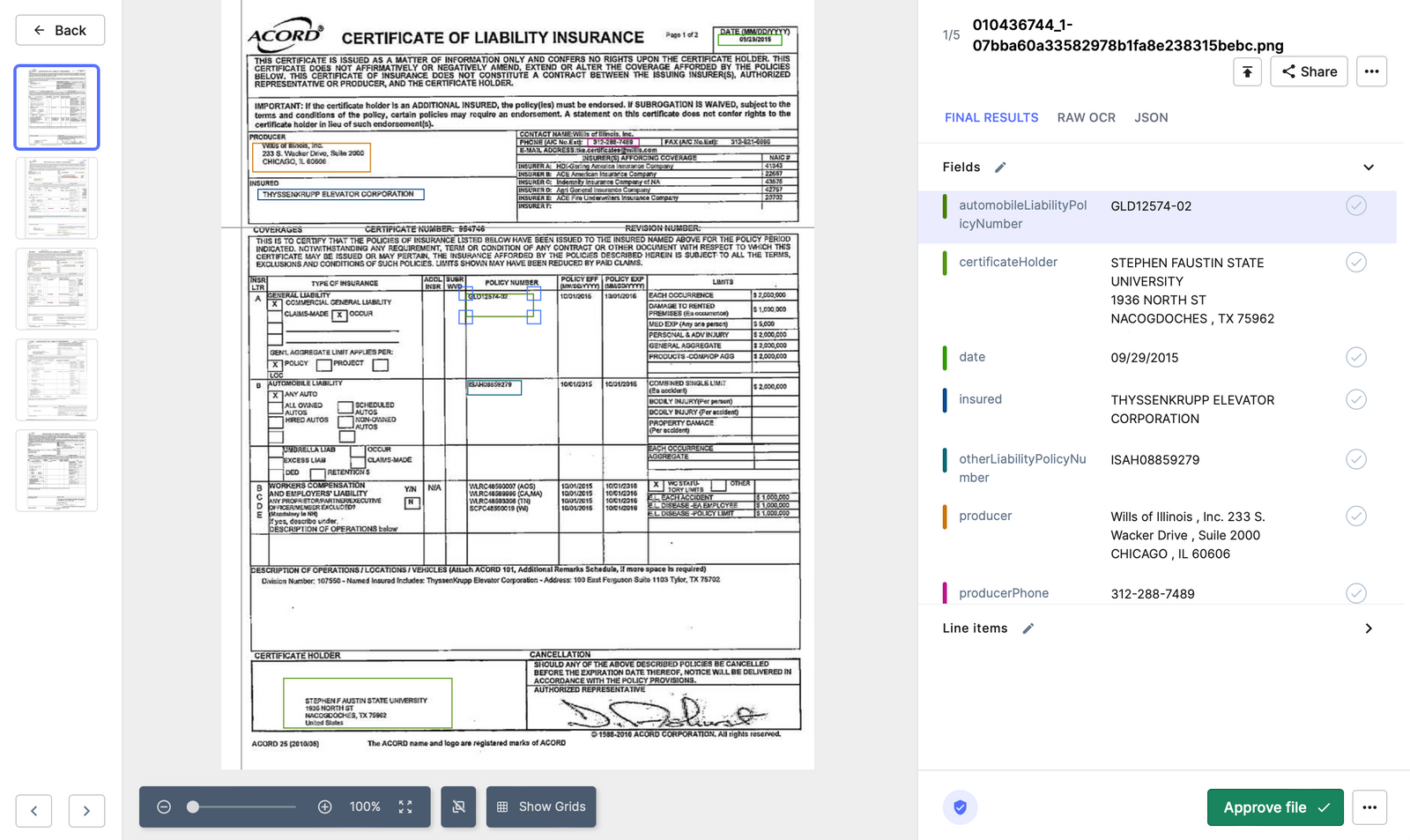 Form Automation - OCR For Forms & Automated Forms Processing - CoinGenius